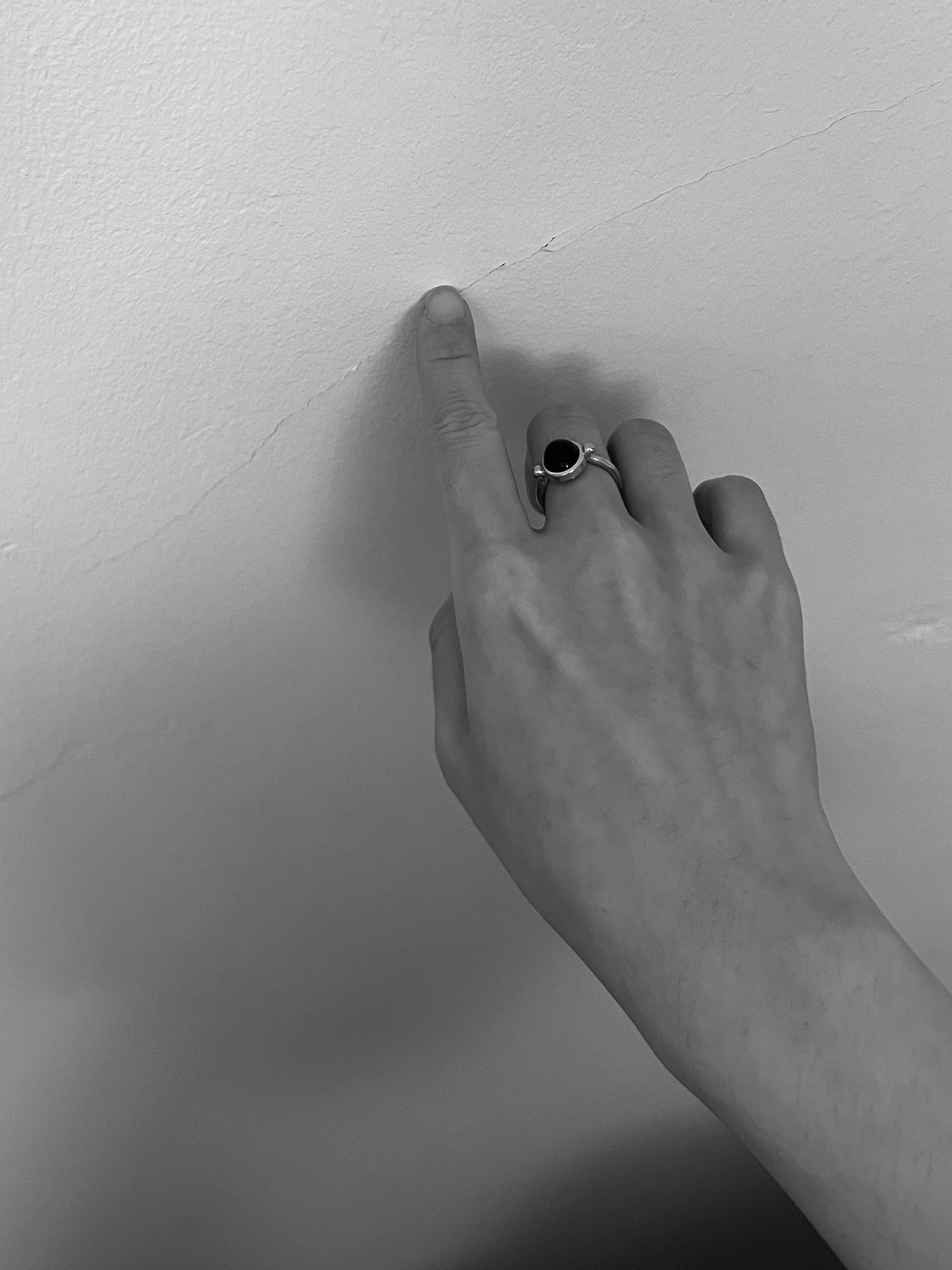 Onyx 70s Ring Silver – ABOAB